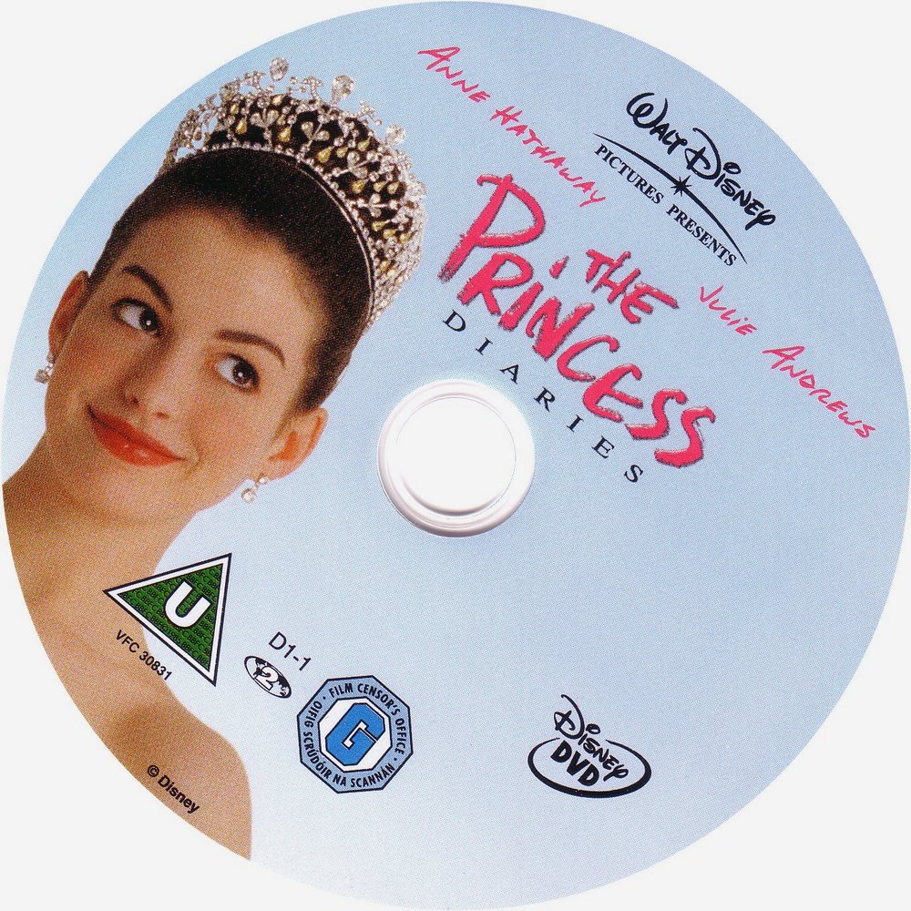 DVD Lables: The Princess Diaries 1 and 2